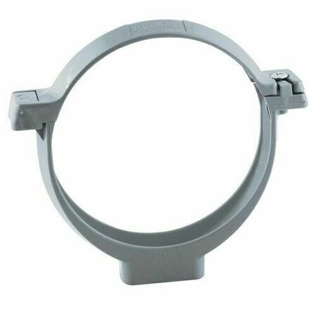 Collier PVC pour tuyau de descente gris - D100 - Gedimat.fr