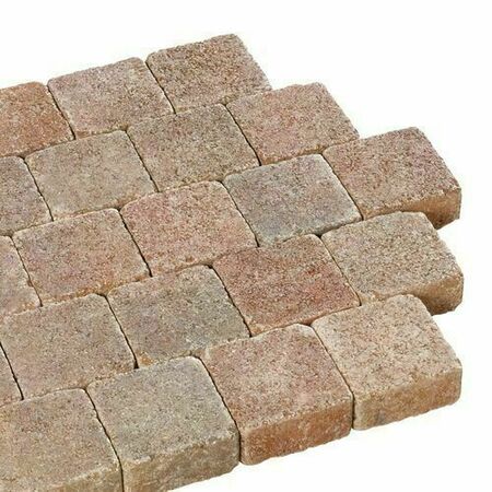 Pavé béton FLORENTIN vieilli brun nuancé - 12x12x6cm - Gedimat.fr