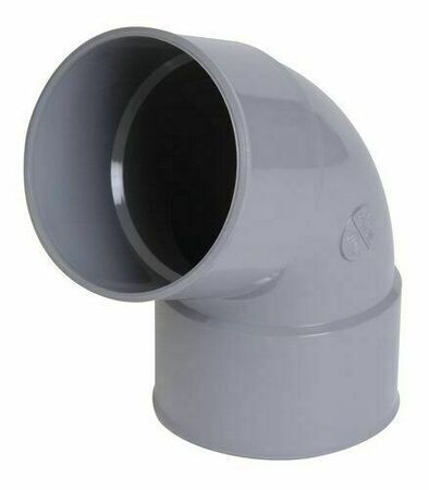 Coude simple PVC 67°30 femelle/femelle - D160 - Gedimat.fr