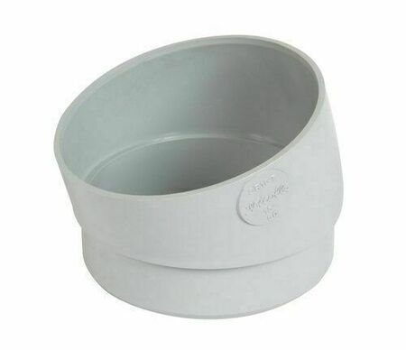 Coude PVC 15° mâle/femelle gris - D80 - Gedimat.fr